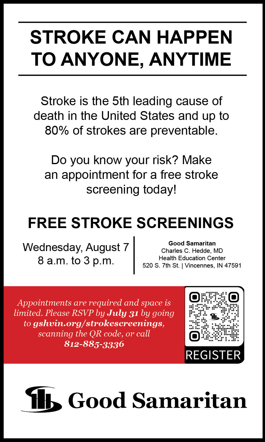 Stroke Screenings | Good Samaritan